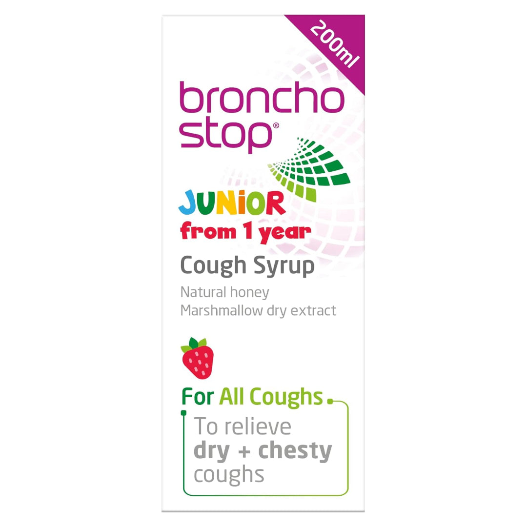 Broncho Stop Junior Cough Syrup 200ml | Summerhill Pharmacy Dublin